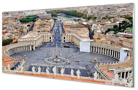 akrylový obraz Rome Vatican square panorama 125x50 cm