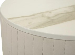 Sada odkládacích stolků Waverly 50 cm krémová