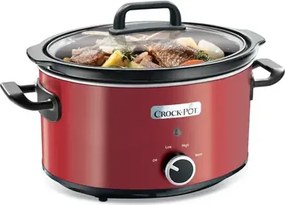 Crockpot SCV400RD červená / Pomalý hrnec / 3,5 l / 210 W / keramická n