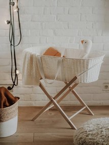 Ahojbaby Mojžíšův košík pro miminko Paper Dream white + matrace Basic