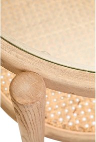 Kulatý odkládací stolek se skleněnou deskou ø 57 cm Cebu – Premier Housewares