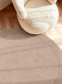Villeroy & Boch Kusový koberec Kivi 106282 Beige kruh, 200x200 (průměr) kruh, béžová, ložnice