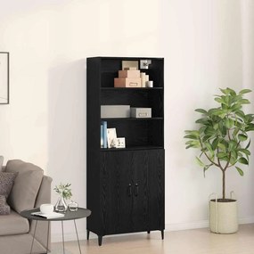 Vysoký bufet Černý dub 69,5 x 32,5 x 180 cm Kompozitní dřevo 3332504
