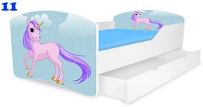 Dětská postel Adam rainbow vzor 11 140x70 cm