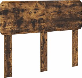 Rám postele s čelo Kouřový dub 120 x 200 cm Kompozitní dřevo 3412395
