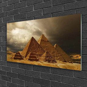 Obraz na skle Pyramidy Architektura 100x50 cm