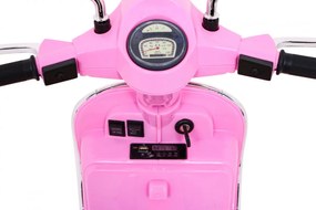 Tomido Dětská elektrická motorka Vespa růžová