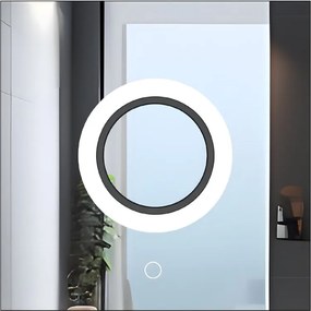 Tutumi Rea, čtvercové LED zrcadlo 60x60 s kulatým LED podsvícením YH-BL-12, HOM-01513