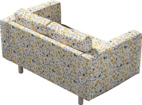 Potah na pohovku IKEA Norsborg 2-místná barva žlutá látka pletený vzor, vzorované