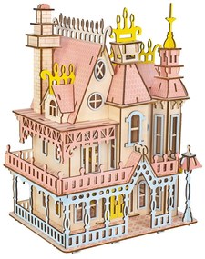 Woodcraft construction kit Woodcraft Dřevěné 3D puzzle Velkolepá vila