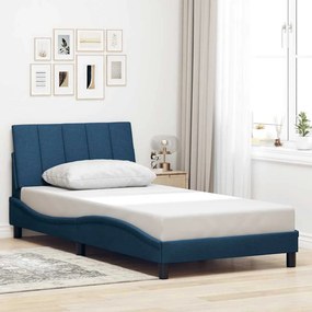 Rám postele bez matrací Hanko modrá 100x200 cm textil 3310446
