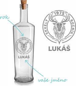 Pískovaná láhev Olea Piede Divoký ročník 0,7 l