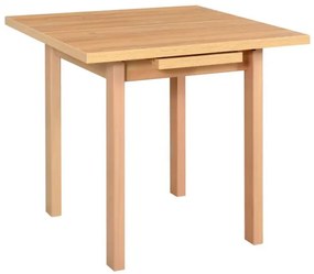 Jídelní stůl MAX 7 deska stolu ořech, nohy stolu bílá