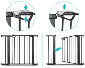 Bezpečnostní zábrana GUARDY 104 s rozšířením, černá