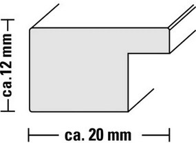 Hama rámeček dřevěný JESOLO, bílá, 10x15cm
