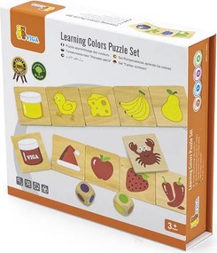 Dřevěné puzzle Barvy Viga