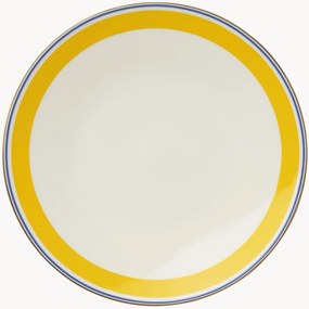 Sada mělkých talířů z kostního porcelánu Capri, 6 dílů