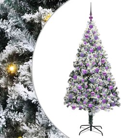 Umělý vánoční stromeček Bílá 180 cm PVC, ocel a plast 3396968