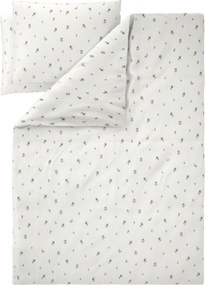 Livarno® Mušelínové ložní povlečení, 240 x 220 cm, 70 x 90 cm (květiny/bílá)