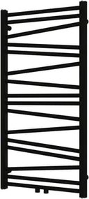 Radiátor kombinovaný SAT Lilon 97,5x50 cm černá matná SATRALI975500SBL