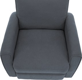 Relaxační otočné křeslo, šedá, MEKENZI