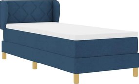 Postel s boxspringem s čelo Modrá 80 x 200 cm textil 3340247