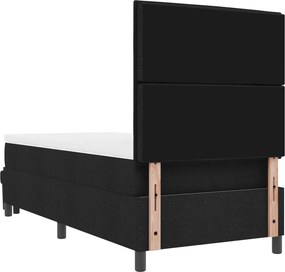 Postel s boxspringem s polštářem Černá 80 x 200 cm textil 3343948
