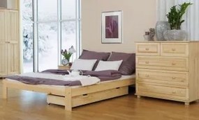 Eoshop Dřevěná postel Celinka 180x200 + rošt ZDARMA - borovice