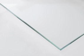 Skleněný konferenční stolek Samos 80 cm čirý