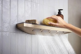 Hansgrohe Rainfinity, šíjová sprcha 500 1jet s poličkou, kartáčovaný bronz, HAN-26243140