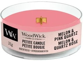 WoodWick Svíčka Petite Melon & Pink Quartz, 31 g