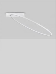 LED stmívatelné bílé moderní stropní svítidlo Kiklos