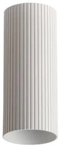 Minimalistické bodové svítidlo Lucas Ribbed Tube 20 bílá