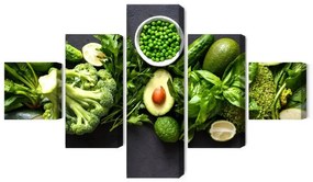 Vícedílný obraz Zelená Zelenina Nedostatek Nedostatek Přírodní plátno 150x90