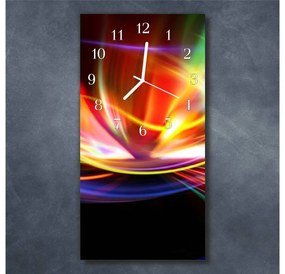 Nástěnné hodiny obrazové na skle - Design barevný III