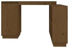 Petromila Psací stůl medově hnědý 110 x 50 x 75 cm masivní borové dřevo