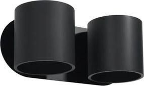Nástěnné svítidlo SOLLUX Orbis 2 G9 2x40W bez zdroje SL.0660 černá