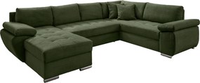 XXXLutz SEDACÍ SOUPRAVA, textil, tmavě zelená P & B - Sedací soupravy - 002310003040