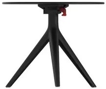 VONDOM - Sklápěcí čtvercový konferenční stolek MARI-SOL, HPL - různé velikosti (tříramenná podnož)
