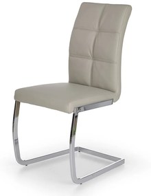 Židle K228 chrom / ekokůže světlý popel Halmar
