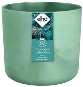 Plastový obal na květináč elho THE OCEAN COLLECTION, průměr 14 cm, zeleno - bílý