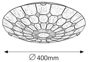 Brilagi - Tiffany vitrážové stropní svítidlo DORAN 2xE27/60W/230V