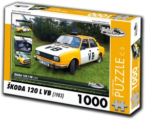 Retro-auta puzzle č. 3 škoda 120 l vb (1983) 1000 dílků