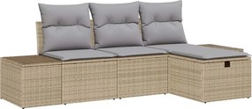 Set pohovek 4 ks polyratan 3360681