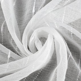 ZÁCLONA NA KROUŽCÍCH BECKY 140X250 CM BÍLÁ