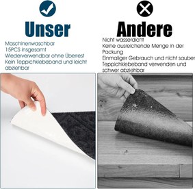 Costway 15 Koberce na schody Protiskluzové koberce na schody 76 cm x 20 cm