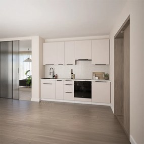 COMO | dolní skříňka 60 ZL 1S dřezová | 60 cm | PREMIUM BOX | bílá/kašmír