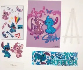 CRAFT ID Diamantové malování Angel a Stitch se stojánkem