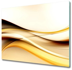 Skleněná krájecí deska Abstraktní vlny 60x52 cm
