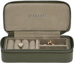 Cestovní krabička na šperky Travel Medium Stackers olivová